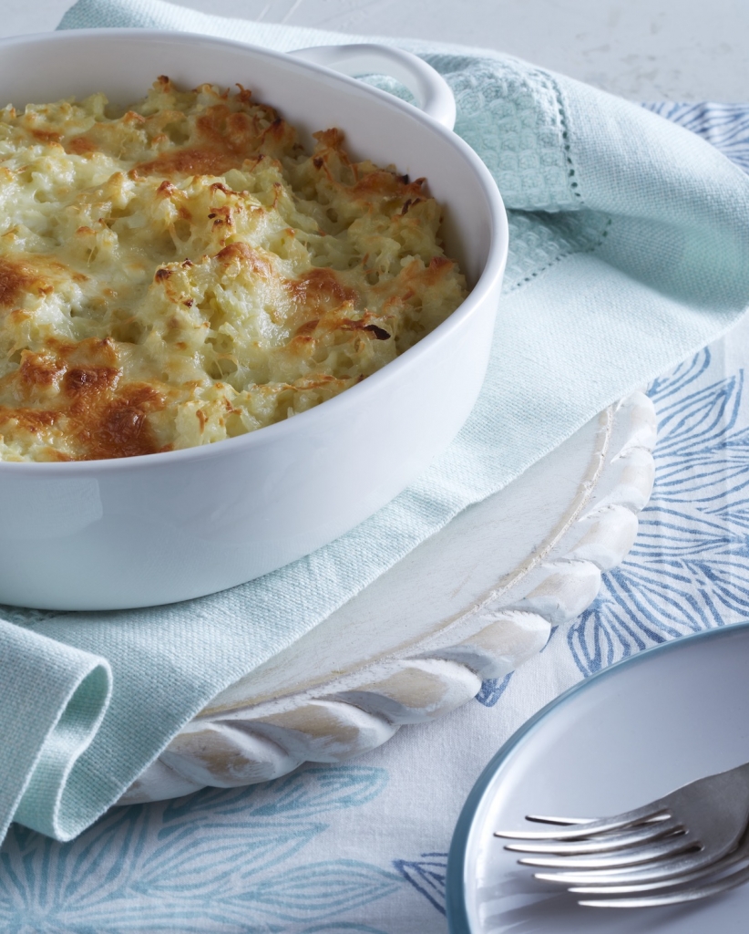 Baked Cheesy Rice with Green Chiles